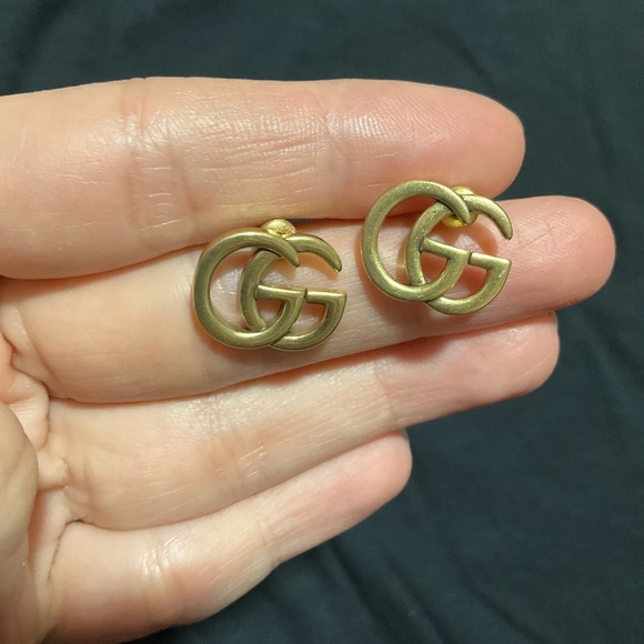 Jewelry | Gold Gg Logo Earrings | Poshmark
